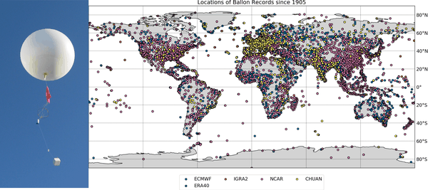 Comprehensive upper-air observation network from 1903 to present