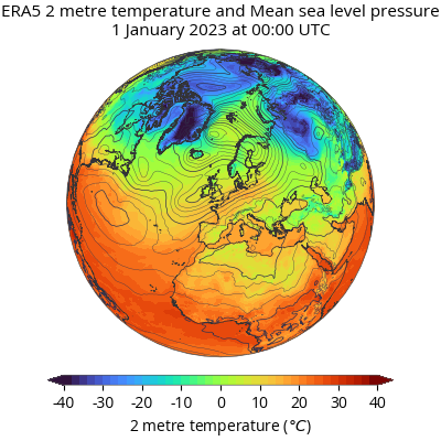 ERA5 hourly data on single levels from 1940 to present