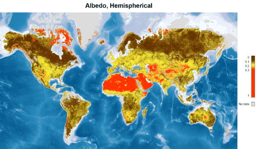 Surface albedo 10-daily gridded data from 1981 to present