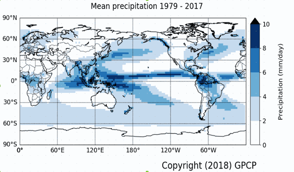 Precipitation monthly and daily gridded data from 1979 to present ...