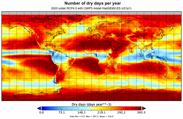 Global bioclimatic indicators from 1950 to 2100 derived from climate ...