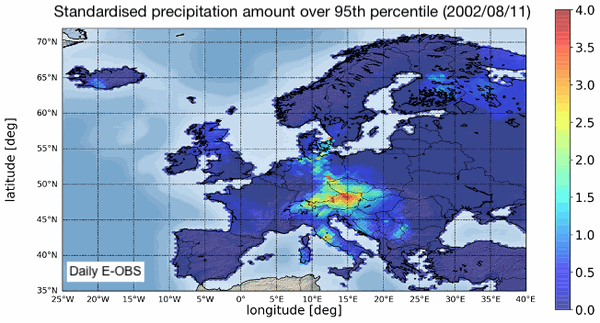 Extreme precipitation risk indicators for Europe and European cities ...