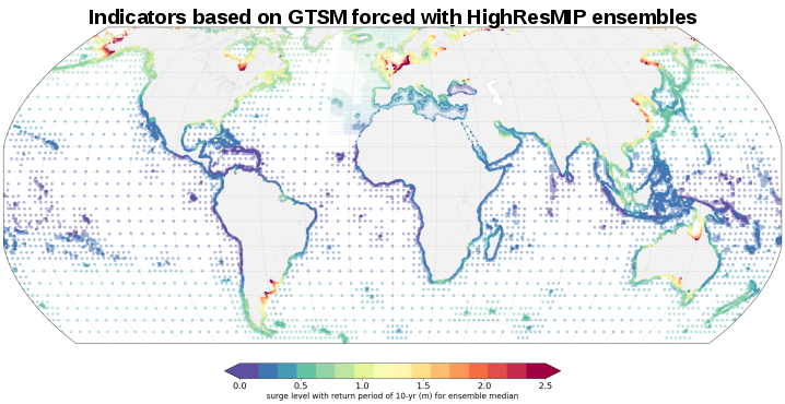 Global sea level change indicators from 1950 to 2050 derived from ...